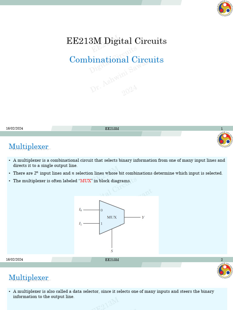 Lec15 Combinational circuits-IV | PDF | Computer Engineering | Electronics