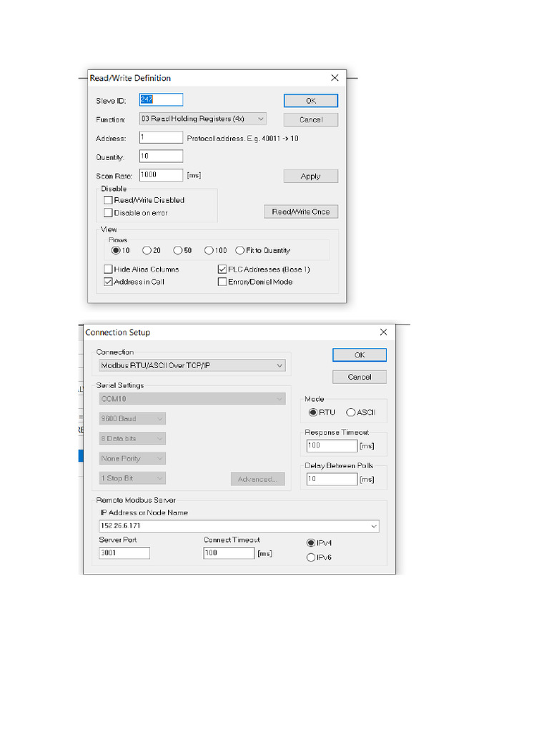 Choke Modbus | PDF
