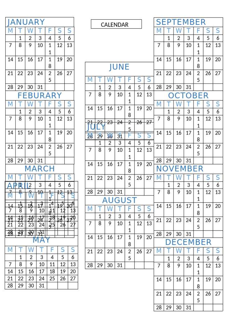 Calendar Dishika | PDF