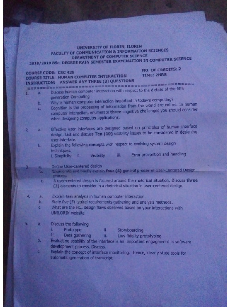 First Semester PQ | PDF