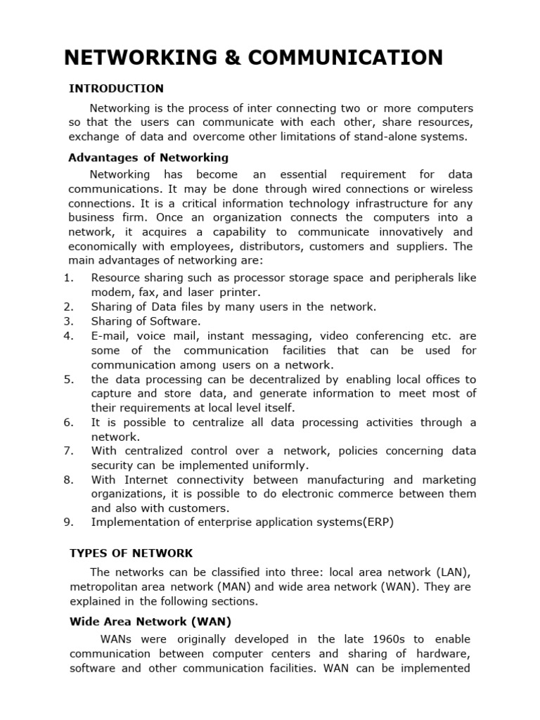 10-networking | PDF | Computer Network | Network Topology