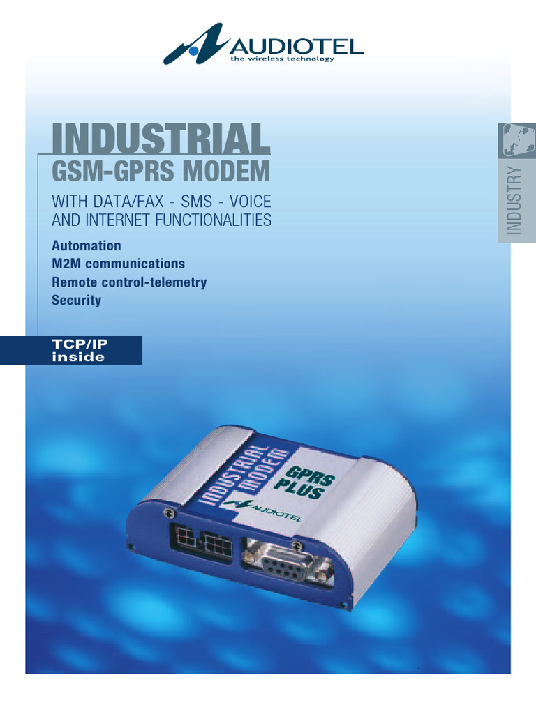 Industrial Gsm-Gprs Modem - Multicap | PDF | General Packet Radio Service | Modem