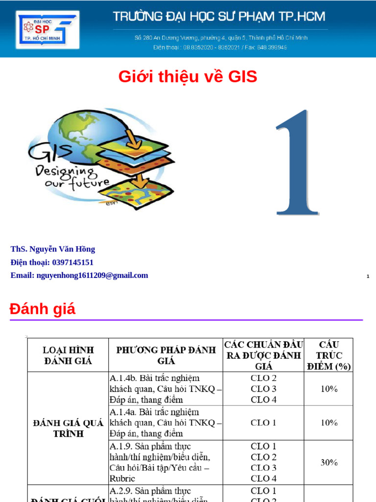 LT1 - Gioi Thieu GIS | PDF