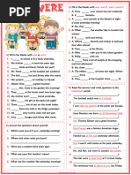 Past Time Words: Grammar Worksheet | PDF | Language Mechanics | Grammar