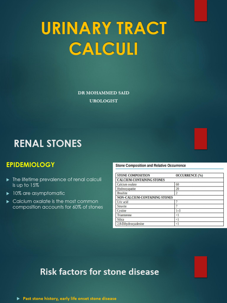 UROLITHIASIS FOR C1-1 | PDF | Urology | Genitourinary System