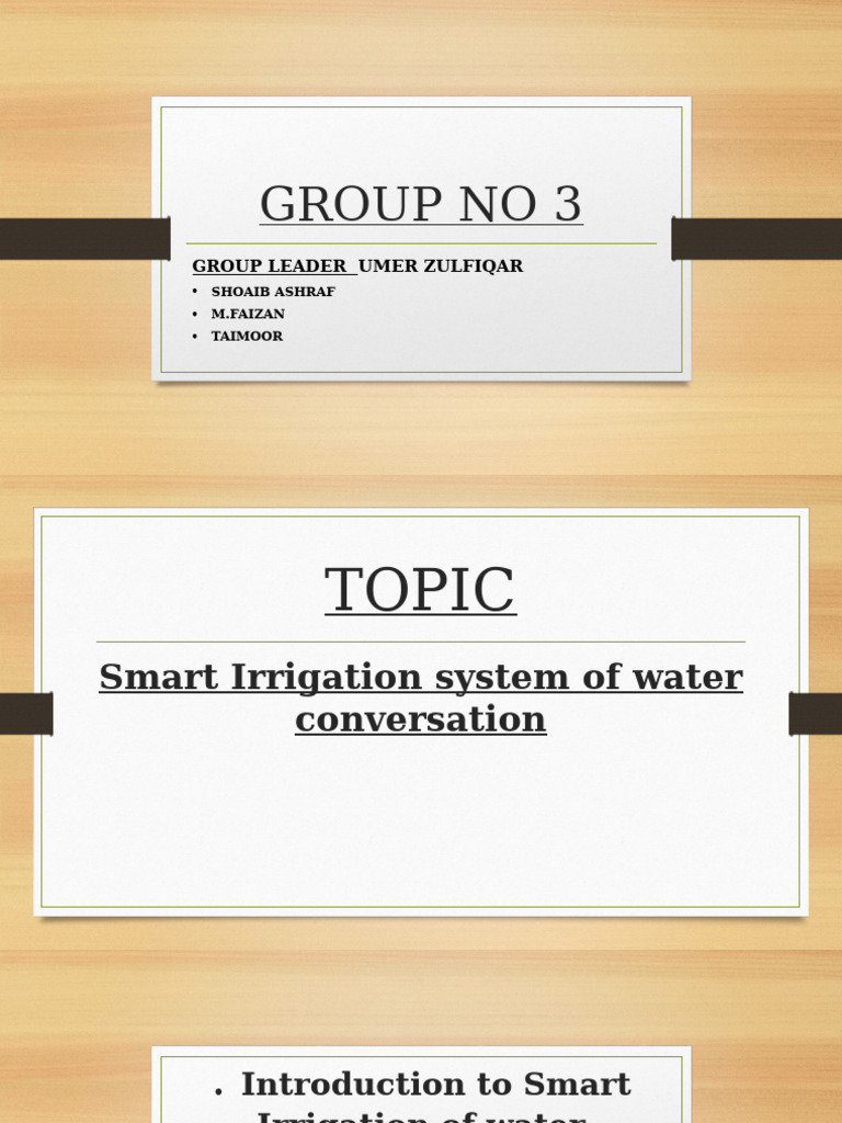 Smart Irrigation for Water Conservation | PDF | Evapotranspiration ...