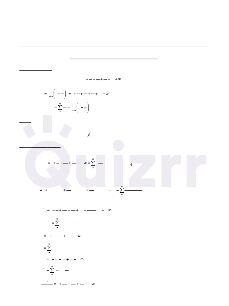 01 Exponential Series Induction Formula Sheets Quizrr | PDF | Exponential Function | Logarithm