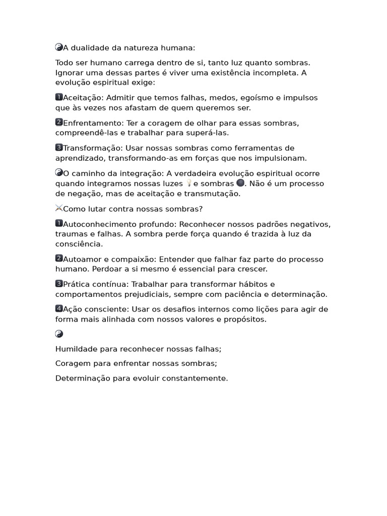 Integração da Dualidade Humana | PDF