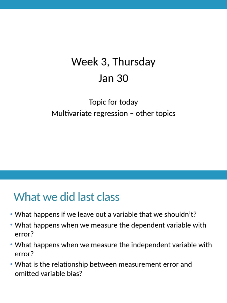1-30 Multivariate Regression - Other Topics | PDF | Multicollinearity | Errors And Residuals