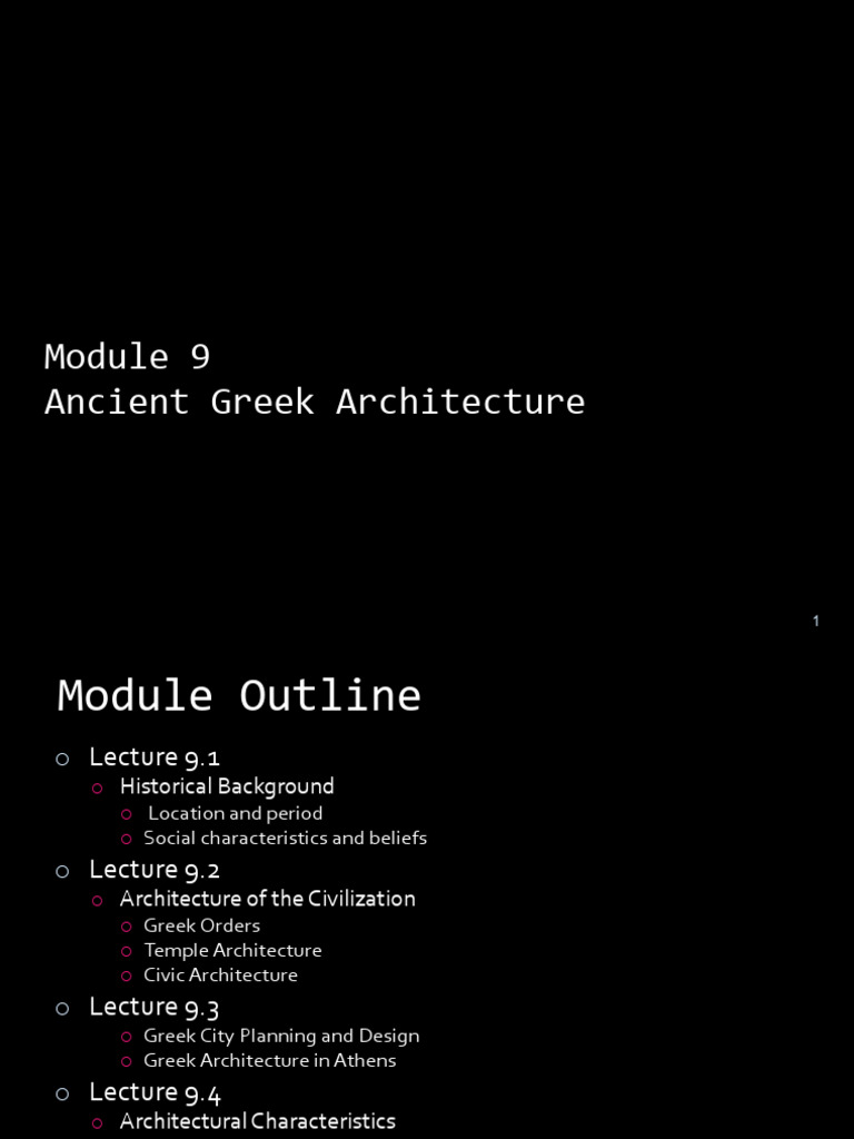 HOA1-8 Ancient Greek.ppt | PDF | Classical Greece | Column