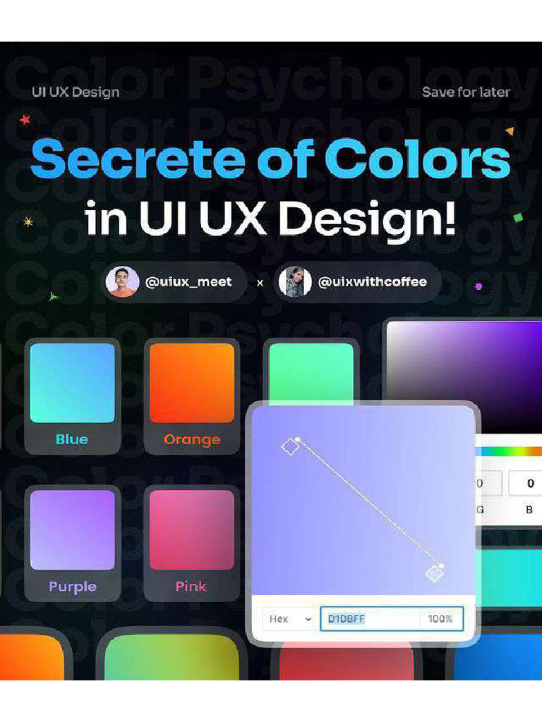 Colors Secrets of Colors in UI-UX Design | PDF