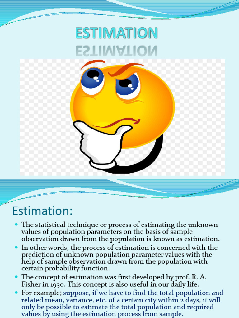 Unit 1 Sampling Distribution And Estimation Part 2 Pdf Estimator Bias Of An Estimator