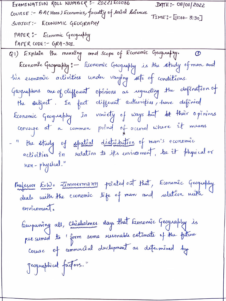 Economic Geography | PDF