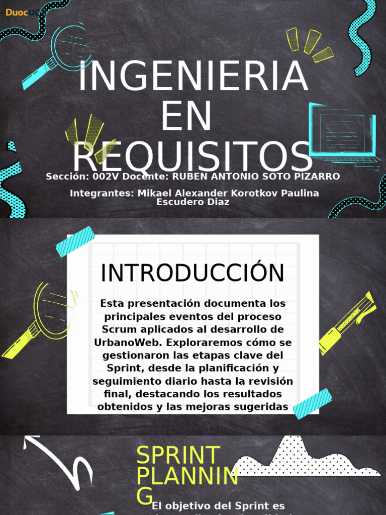 Presentación de Proyecto Tecnología Pizarra Doodle Azul Turquesa y ...