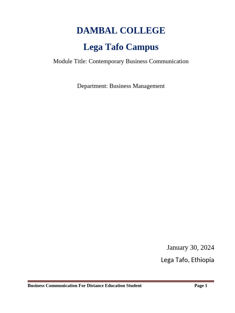 Business Communication Pdf Communication Nonverbal Communication