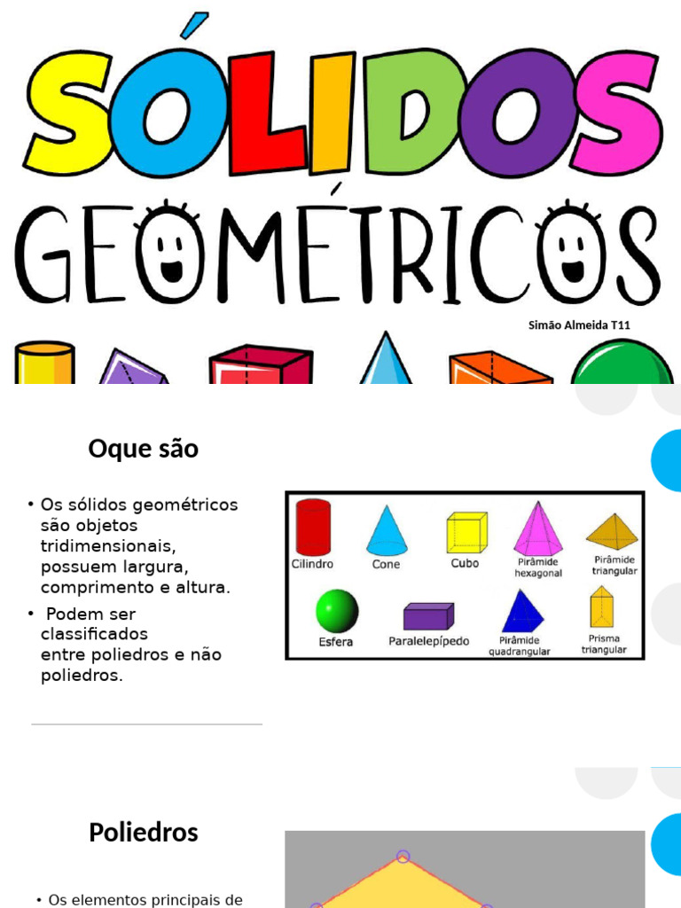 Sólidos Geometricos Simão Almeida | PDF