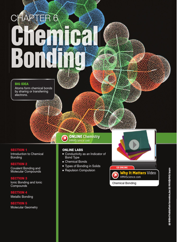 Chapter 6-Chemical Bonding | PDF | Chemical Bond | Ionic Bonding