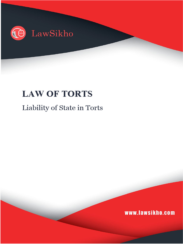 Law of Torts- Liability of State in Law of Torts-1594896197 | PDF ...