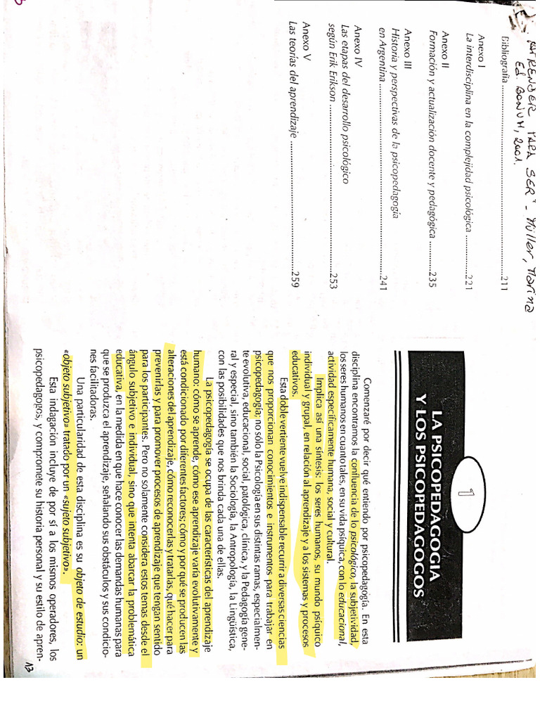 Marina Müller, Aprender para ser Cap 1 | PDF