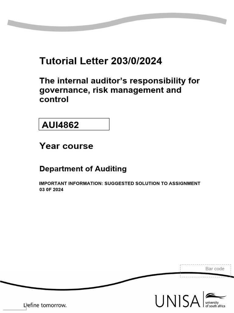 Internal Auditing: Governance & Risk Management | PDF | Computer ...