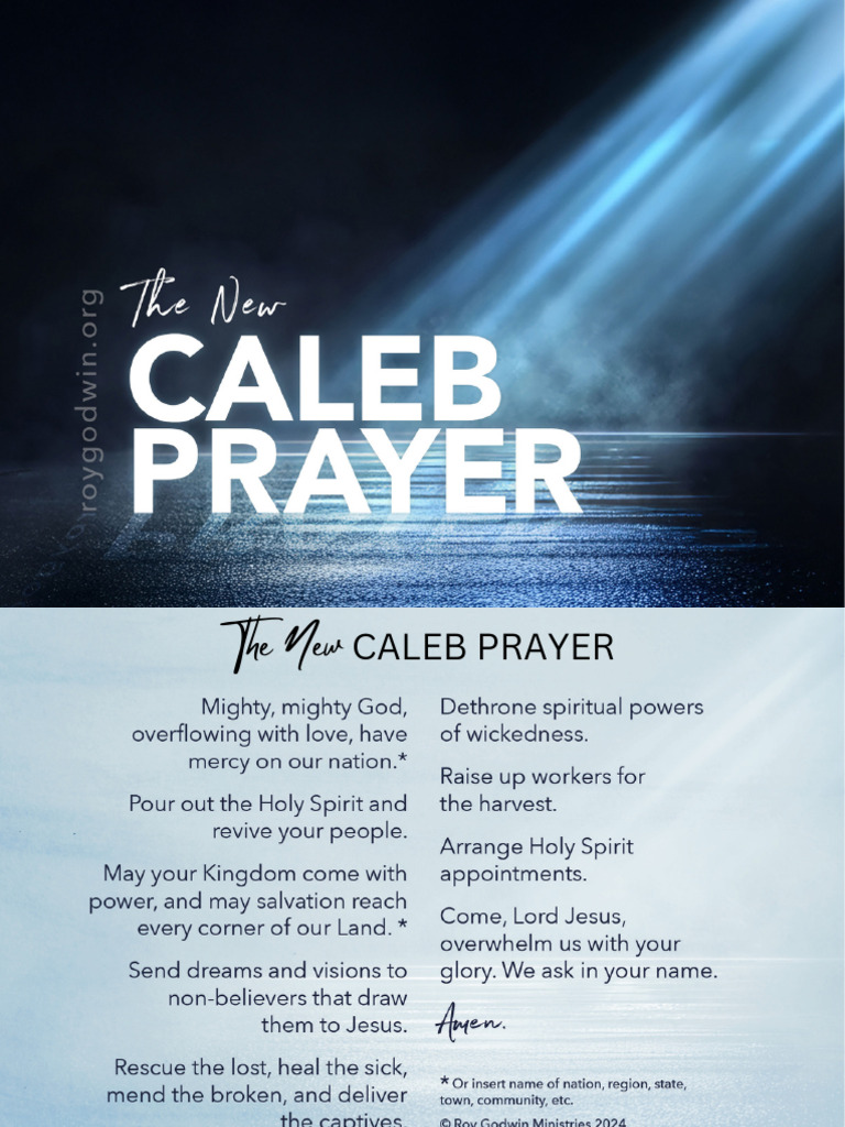 The New Caleb Prayer 2024 | PDF