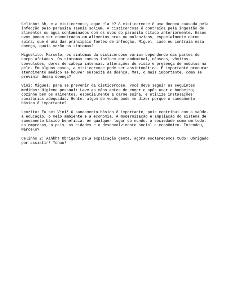 Roteiro Do Trabalho de Ciências | PDF