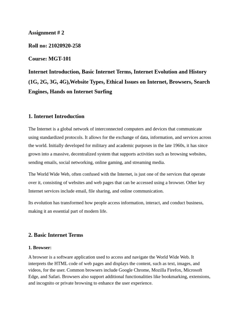 Assignment 2 | PDF | World Wide Web | Internet & Web Assignment 2 | PDF | World Wide Web | Internet & Web