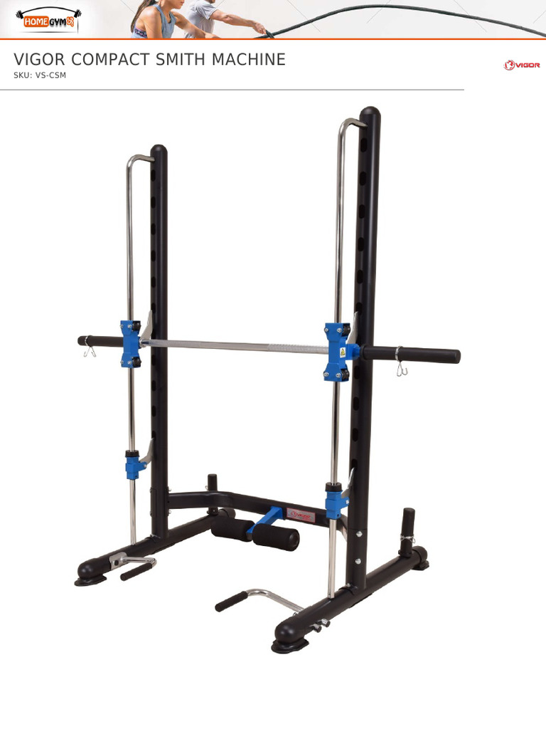 Vigor Compact Smith Machine Brochure | PDF
