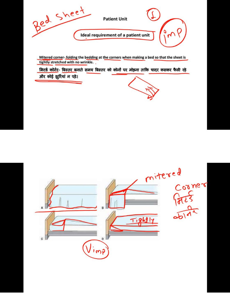 Bed Making Notes | PDF