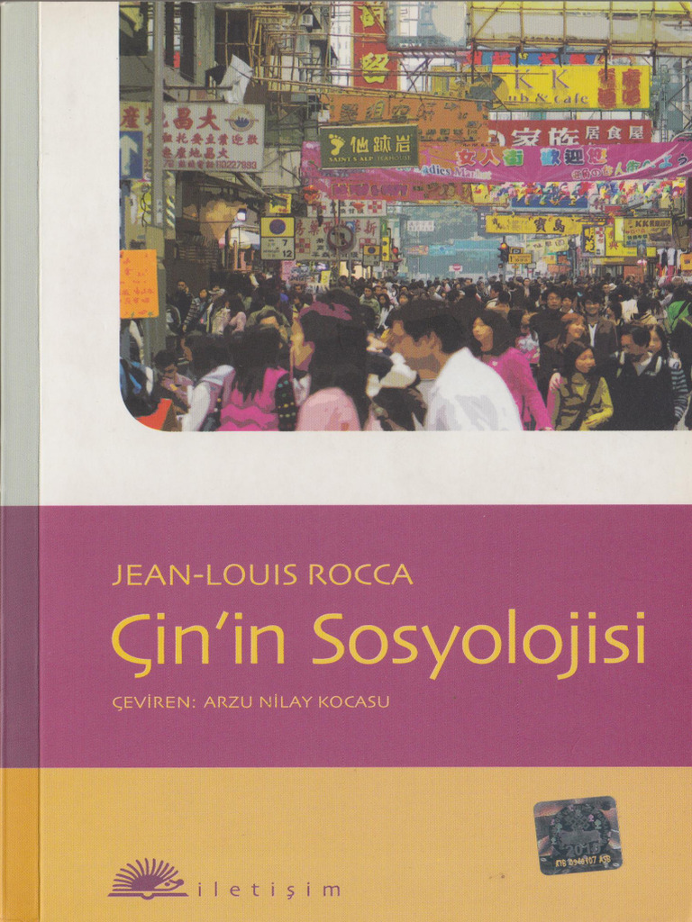 Jean Louis Rocca Çin'in Sosyolojisi İletişim Yayınları | PDF