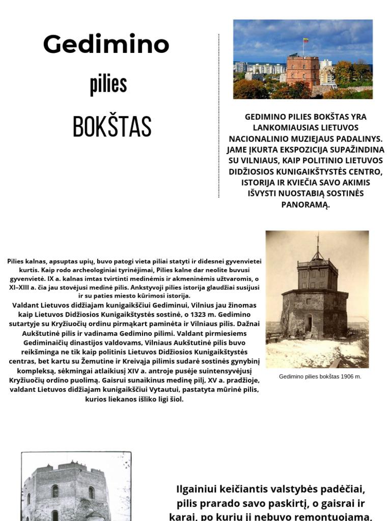 Gedimino Pilies Bokštas | PDF