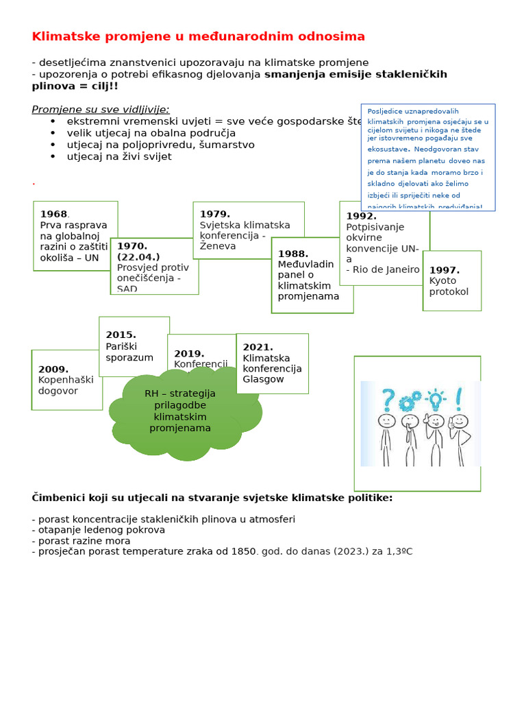 3 Klimatske Promjene U Međunarodnim Odnosima | PDF