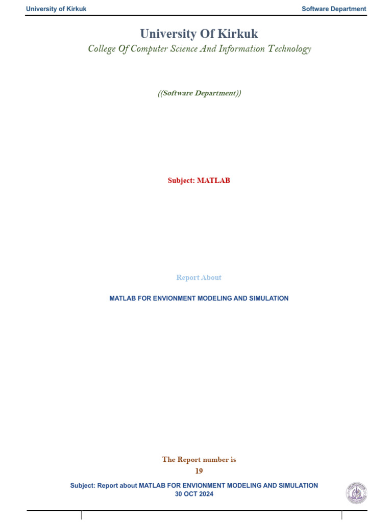 19-Matlab For Envionment | PDF | Matlab | Parameter (Computer Programming)