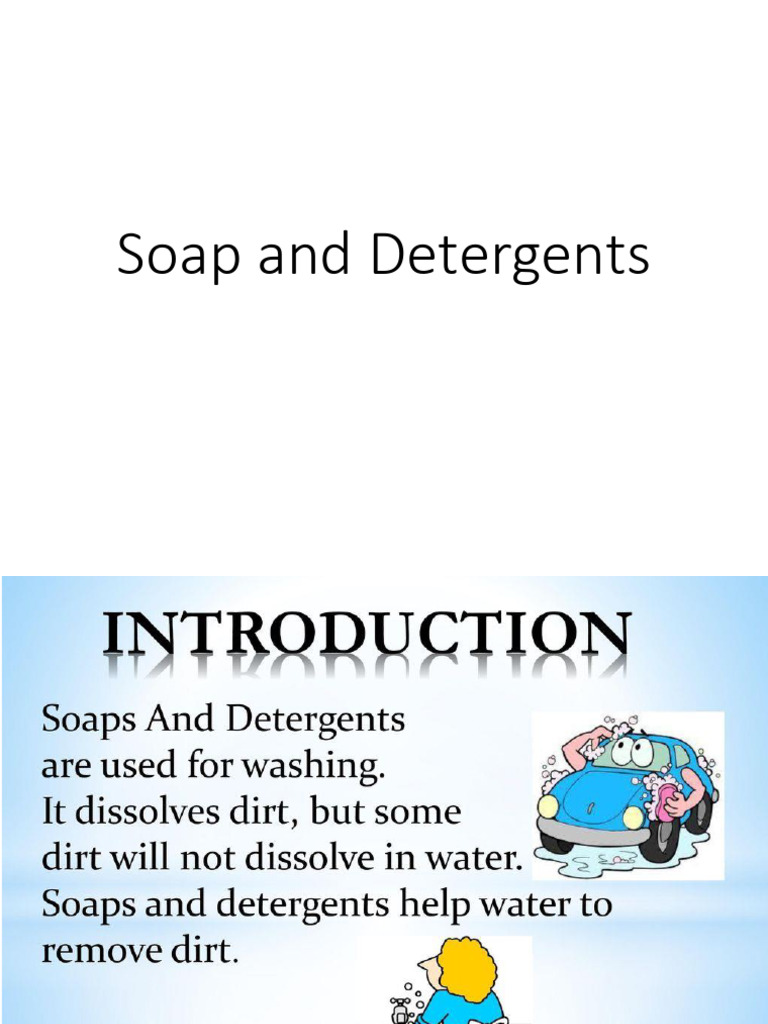 Chapter 1 Soap and Detergents | PDF