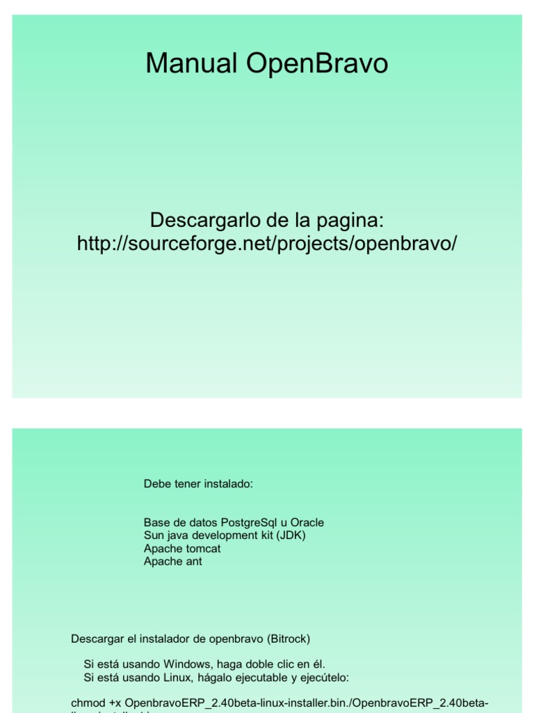 Instalacion de Openbravo | PDF | Tecnología