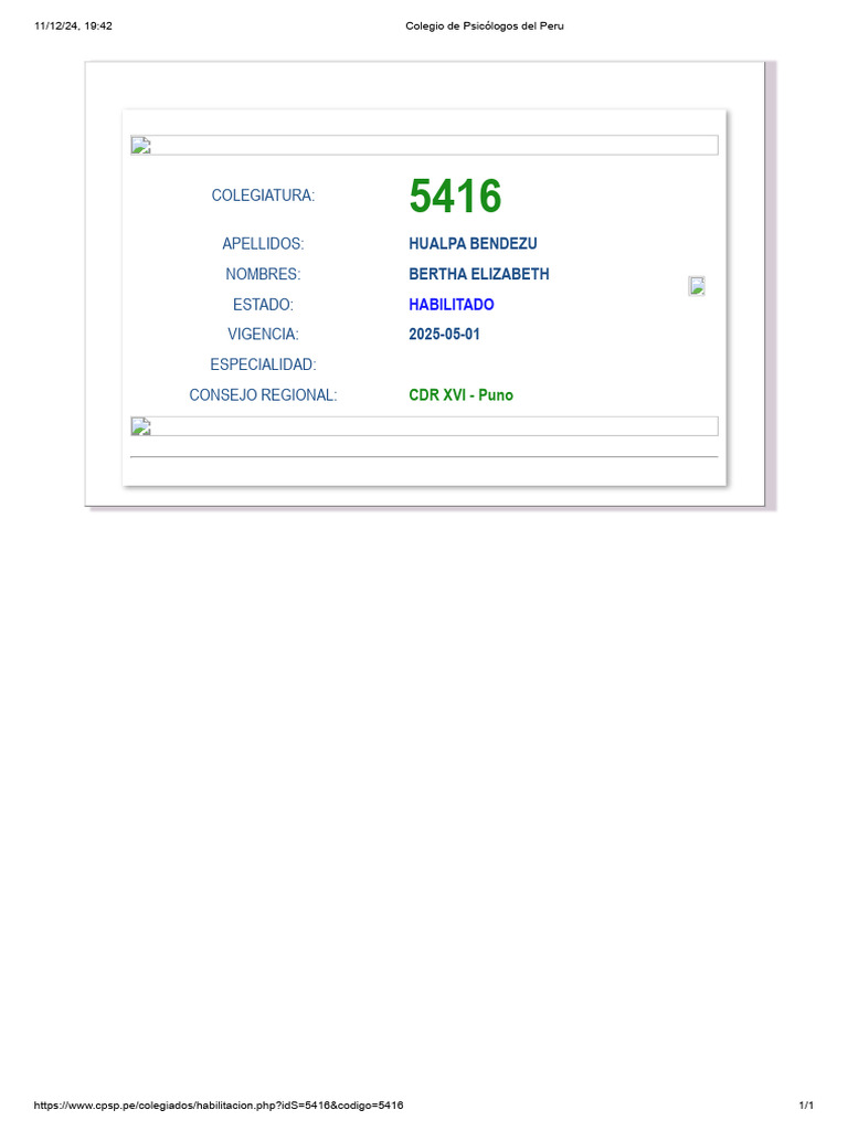 Habilitacion Bertha | PDF