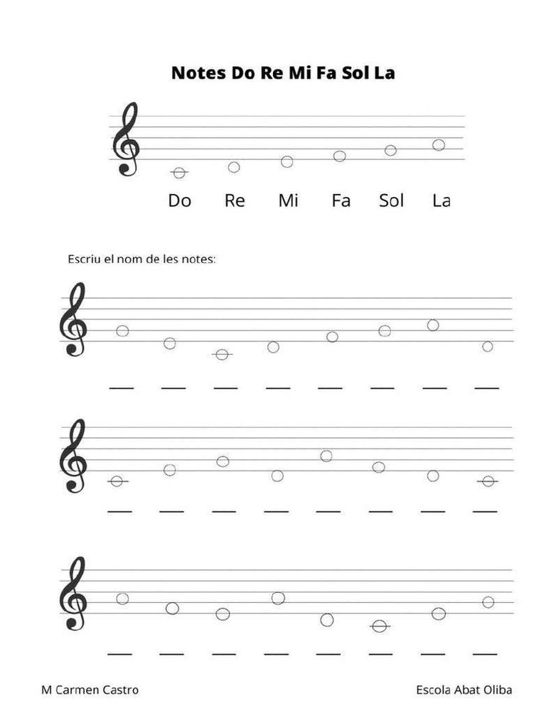 Clave de Sol Rellenarpdf | PDF