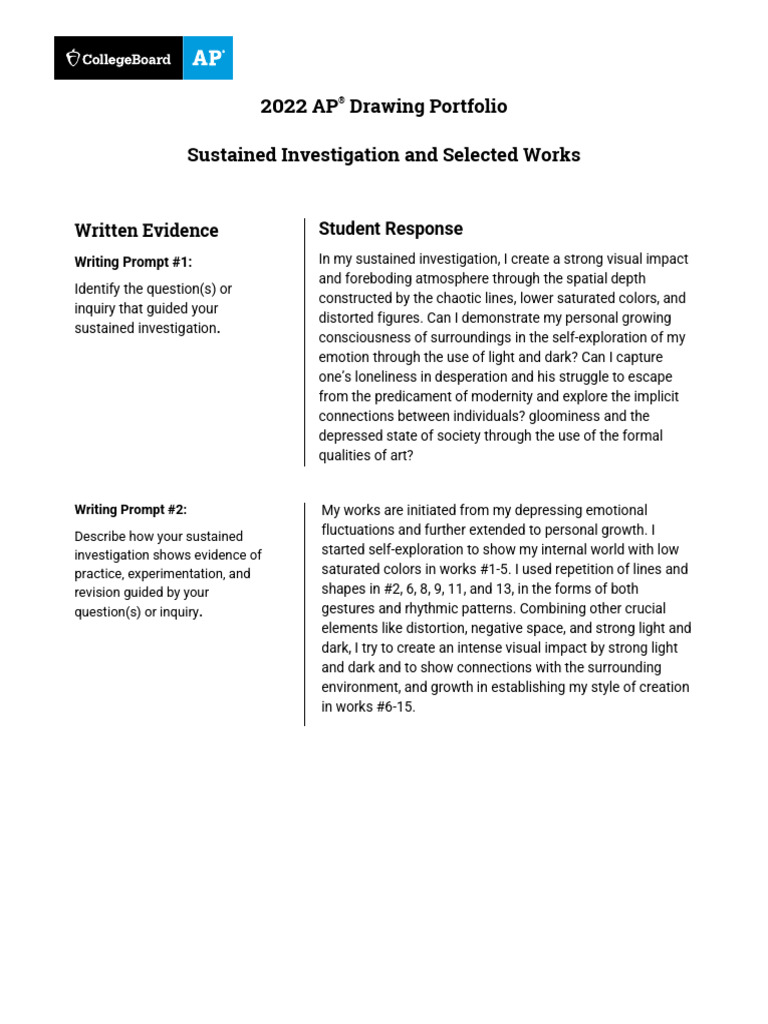 Ap22 Art and Design Drawing Full Portfolio Sample | PDF | Drawing | Image