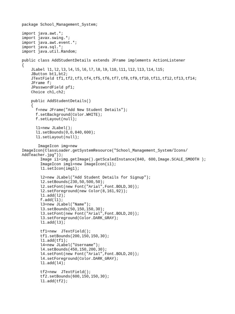 Add Student Details | PDF | Arial | Sans Serif Typefaces