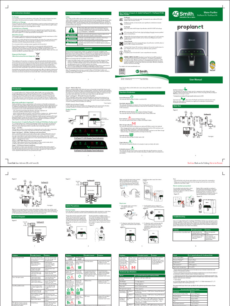 Pro Planet P3 and P4 | PDF | Water Purification | Water