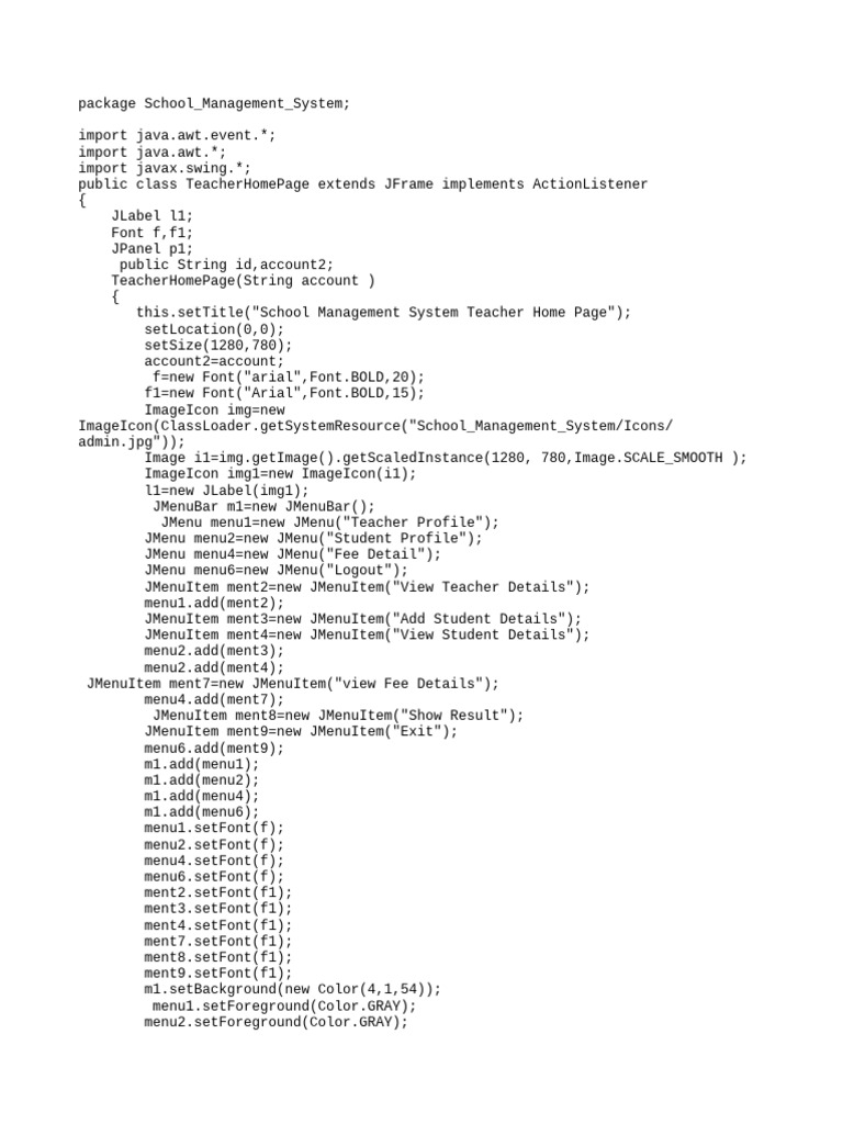 Teacher Home Page | PDF | Typography | Computer Programming