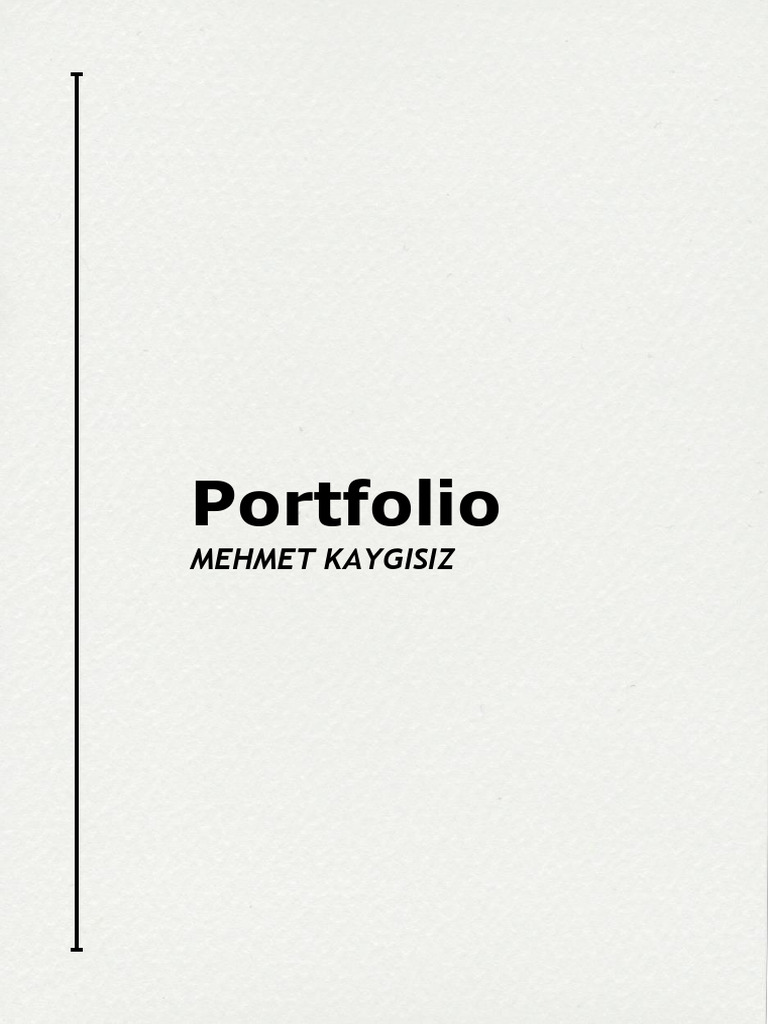 Mehmet Kaygısız Portfolio | PDF