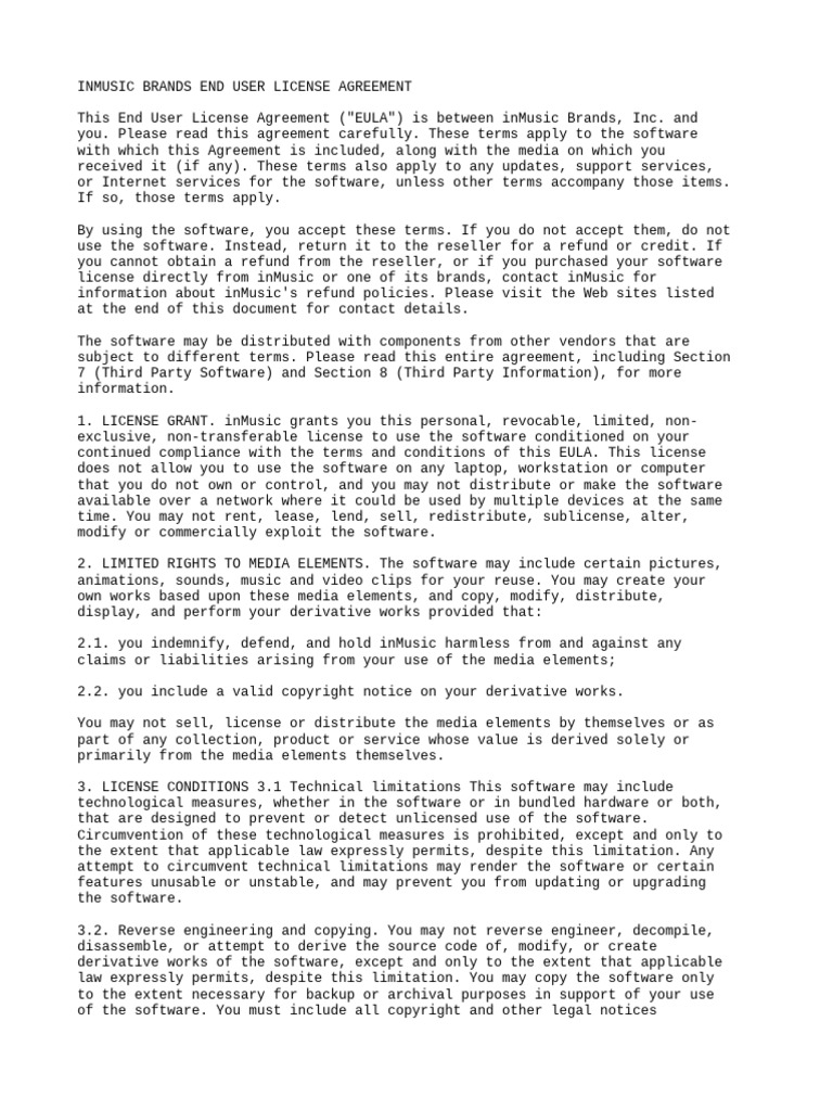 LicenseConditions | PDF | Damages | Legal Liability