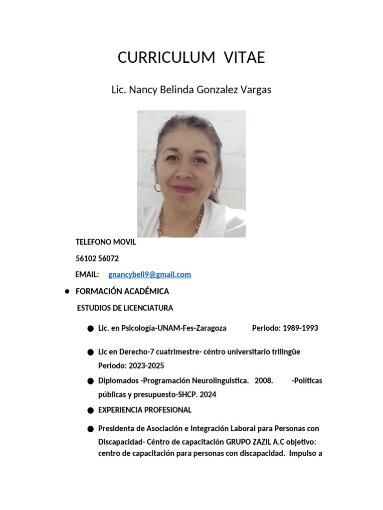 Curriculum Nancy Belinda-24 | PDF