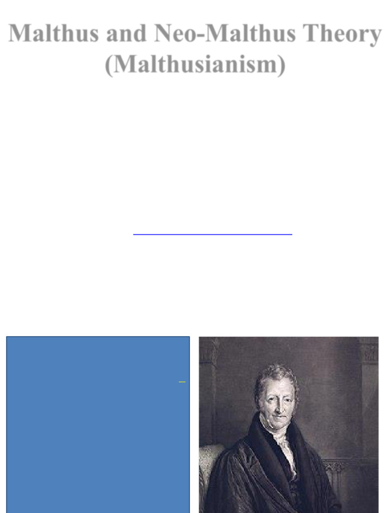 10. Malthus and Neo Malthus Theory | PDF | Economies