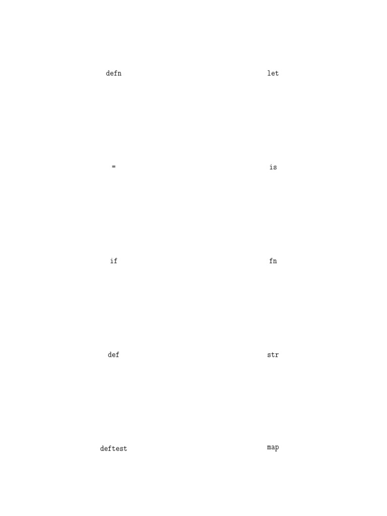 Clojure Function and Macro Guide | PDF | Function (Mathematics) | Programming Paradigms