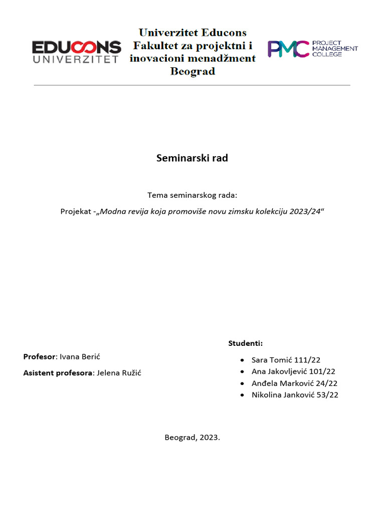 Alati Seminarki Rad | PDF