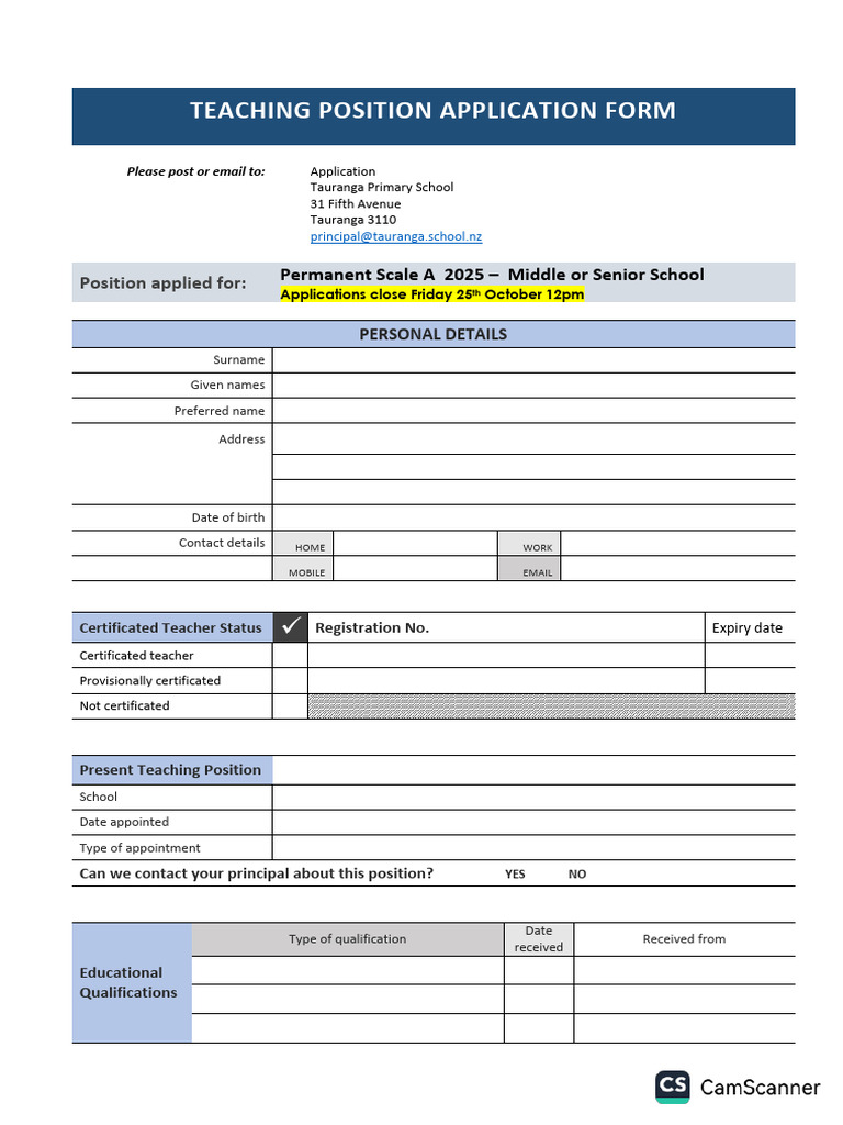TPS_Application_Form | PDF | Teachers | Justice