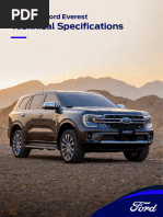 Next Gen Everest 2024 Specification EN | PDF | Four Wheel Drive | Airbag