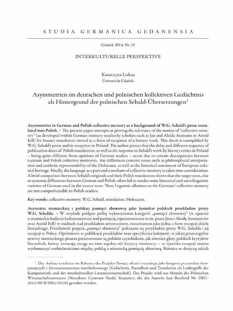 Asymmetrien - SGG 31 | PDF